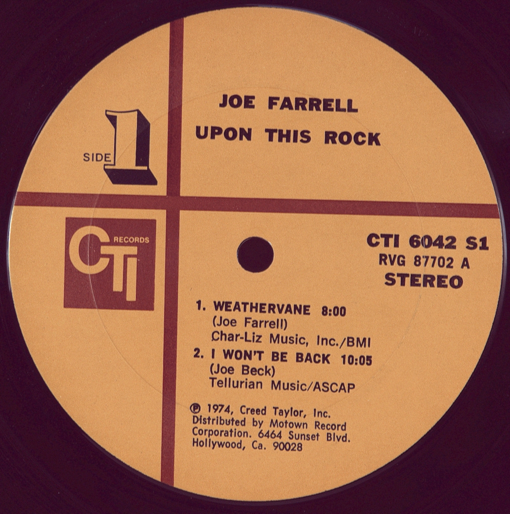 FARRELL, JOE - UPON THIS ROCK - (LP) Виниловая пластинка 12" - 7500 руб